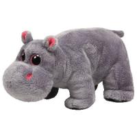 China 8 Inch Lovely Hippo Plush Toy Soft Stuffed Animal Blue Grey 25cm for Holiday Gifts Promotion for sale