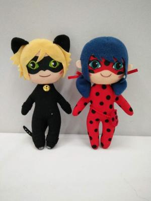 China Custom Plush Stuffed Animal Toy 15cm Red Black Ladybug Design OEM for sale