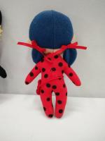 China Custom Plush Stuffed Animal Toy 15cm Red Black Ladybug Design OEM for sale