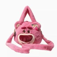 China Disney Plush Shoulder Crossbody Bag 24x6x24cm Soft Stuffed Purse for Kids for sale