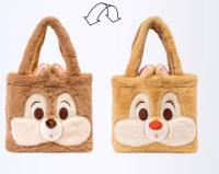 China Disney Reversible Plush Crossbody Handbag Purse 29x12x26cm Soft Stuffed Cotton Bag for sale