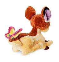 China Bambi with Butterfly Medium Plush Toy 25cm Brown Soft Stuffed Animal OEM for sale