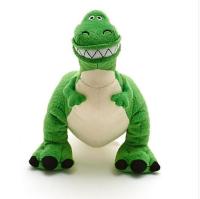 China Original Disney Rex Dinosaur Bean Plush Toy 20cm Soft Stuffed Animal Green for sale