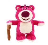 China Disney Toy Story 3 Lotso Graduation Berrybear Plush Toy 10 inch 25cm Eco-friendly Soft Stuffed Doll for sale