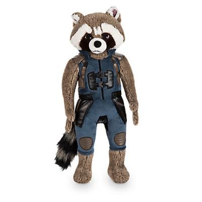 China Original Disney Plush Toy Rocket Raccoon 40cm Soft Black Stuffed Animal for sale