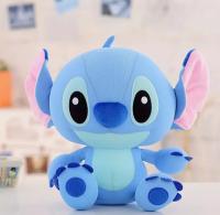 China 12 Inch Foam Particle Disney Stitch Stuffed Animal Toy Plush 30cm OEM Custom for sale
