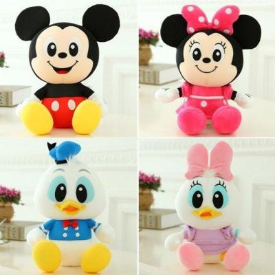 China 10 Inch Disney Mickey and Minnie Foam Particle Plush Toy 25cm Soft Stuffed Doll for sale
