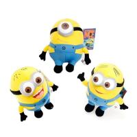 China Despicable Me 3 Minions 3D Eye Plush Toy 18cm Yellow Stuffed Doll for Kids for sale