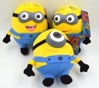 China Despicable Me 3 Minions 3D Eye Plush Toy 18cm Yellow Stuffed Doll for Kids for sale