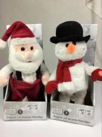 China Dancing Music Plush Toy 35cm Christmas Electronic Stuffed Animal CE EN71 for sale