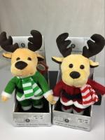 China Dancing Music Plush Toy 35cm Christmas Electronic Stuffed Animal CE EN71 for sale