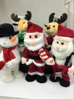 China Dancing Music Plush Toy 35cm Christmas Electronic Stuffed Animal CE EN71 for sale