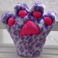 China Plush Paw Gloves Hand Puppet Stuffed Animal 25cm Soft Toy for Promotion Gifts for sale