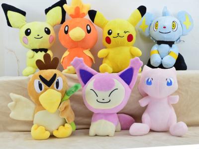 China 20cm Pokemon Cartoon Stuffed Plush Toy for Vending Crane Machine OEM Custom for sale