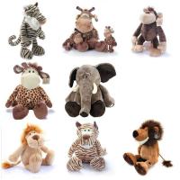 China Custom Jungle Animal Stuffed Plush Toy 20cm Eco-Friendly PP Cotton OEM Gift for sale
