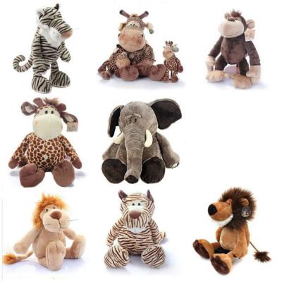 China Custom Jungle Animal Stuffed Plush Toy 20cm Eco-Friendly PP Cotton OEM Gift for sale
