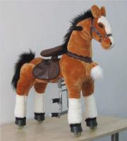 China Rocking Tiger Mechanical Pony Ride On Walking Animal Toy 66x31x72cm Plush Steel Frame for sale