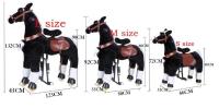 China Mechanical Pony Ride On Walking Animal for Kids Amusement Park 66x31x72cm for sale