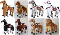 China Mechanical Pony Ride On Walking Animal for Kids Amusement Park 66x31x72cm for sale