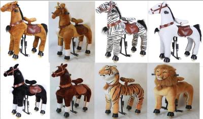 China Mechanical Pony Ride On Walking Animal for Kids Amusement Park 66x31x72cm for sale