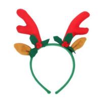 China Christmas Plush Hairband Headband Hairpin 16-20cm OEM Custom Logo for sale
