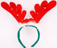 China Christmas Plush Hairband Headband Hairpin 16-20cm OEM Custom Logo for sale