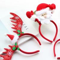 China Christmas Plush Hairband Headband Hairpin 16-20cm OEM Custom Logo for sale