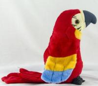 China 20cm Parrot Plush Toy Eco-Friendly Soft Stuffed Animal Red Blue Yellow for sale