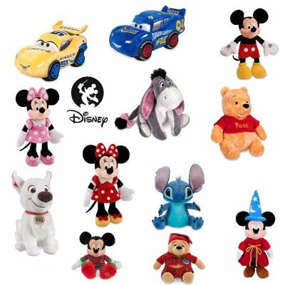 China Disney Licensed 25cm Plush Soft Toy Set Racing Car Mickey Minnie Polyester OEM for sale