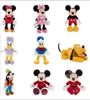 China Disney Mickey and Minnie Soft Plush Toy 8 Inch Stuffed Dolls OEM Custom Logo for sale