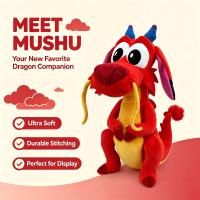 China Cute Disney Mushu Dragon Plush Toy Custom Stuffed Animals For Brands for sale