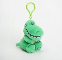 China Cute green Rex keychain plush for sale