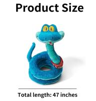 China Cute Plush Gary De’Snake Disney Soft Toys 35*12*15cm Size for sale