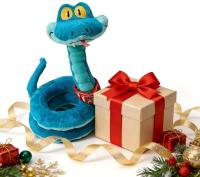 China Cute Plush Gary De’Snake Disney Soft Toys 35*12*15cm Size for sale