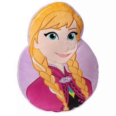 China Disney Original Plush Anna and Belle Head Pillow 16 Inch for Bedding Cushion for sale