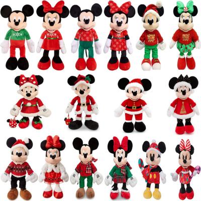China Disney Licensed Mickey Mouse Minnie Mouse Christmas Soft Plush Toy 45cm OEM for sale