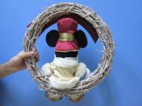 China Mickey Mouse Disney Plush Toys with Wreath / Christmas Holiday Stuffed Toys for sale