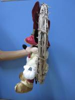 China Mickey Mouse Disney Plush Toys with Wreath / Christmas Holiday Stuffed Toys for sale