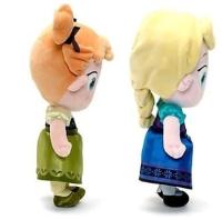 China Disney Frozen Elsa and Anna Plush Dolls 30cm Soft Stuffed Toys for Kids for sale