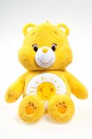 China Yellow Care Bears Plush Toy 25cm Soft Stuffed Animal for Kids Girls for sale
