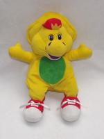 China BJ Stuffed Cartoon Plush Toy 25cm Yellow Promotion Gift Soft Plushie with Squeaker for sale