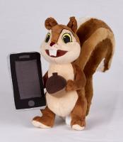 China Custom Soft Stuffed Fox Plush Toy with iPhone 20cm Polyester for Promotion Gifts for sale