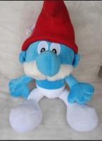 China 20cm Blue Smurf Plush Toy Stuffed Animal for Vending Crane Machine Custom Logo for sale