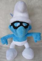 China 20cm Blue Smurf Plush Toy Stuffed Animal for Vending Crane Machine Custom Logo for sale