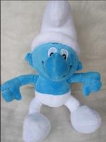 China 20cm Blue Smurf Plush Toy Stuffed Animal for Vending Crane Machine Custom Logo for sale