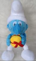 China 20cm Blue Smurf Plush Toy Stuffed Animal for Vending Crane Machine Custom Logo for sale
