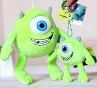 China Monsters University Mike Wazowski Plush Toy 20cm Green Polyester Stuffed Doll for sale