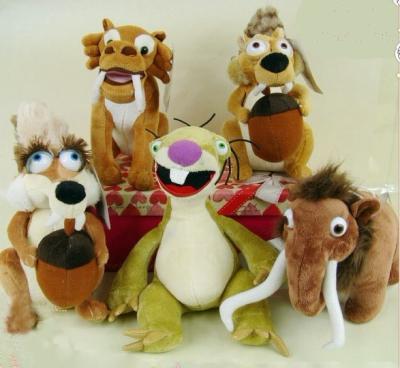 China Ice Age Cartoon Stuffed Plush Toy 20cm Polyester Soft Animal Doll for Collection Gift for sale