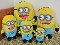 China Custom Plush Minion Toy 20-35cm Soft Polyester Stuffed Doll with 3D Eyes for Gift for sale