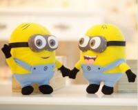 China Custom Plush Minion Toy 20-35cm Soft Polyester Stuffed Doll with 3D Eyes for Gift for sale